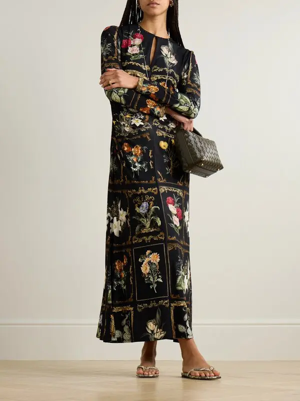 Camilla Crystal-embellished Floral-print Maxi Dress