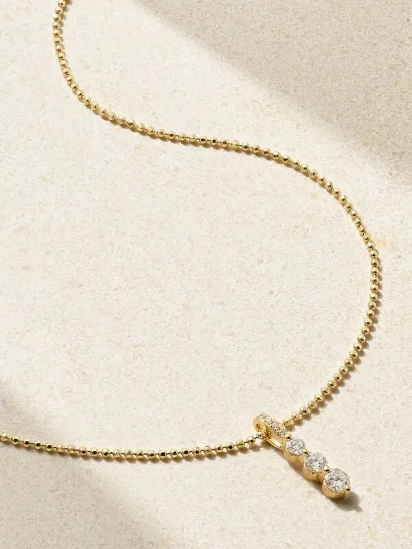 ANITA KO Twiggy 18-karat Diamond Necklace - Gold