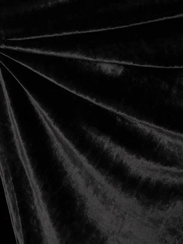 Balenciaga One-shoulder Asymmetric Velvet Dress