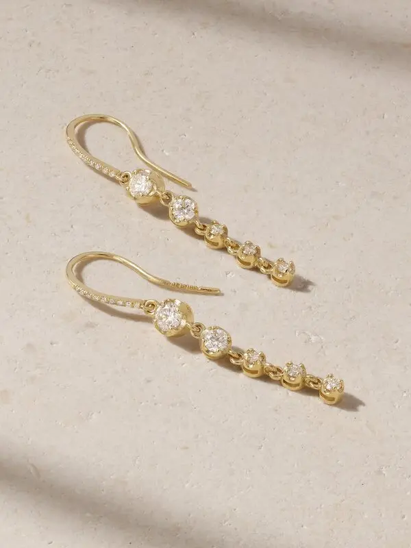 JENNIFER MEYER 18-karat Diamond Earrings - Gold