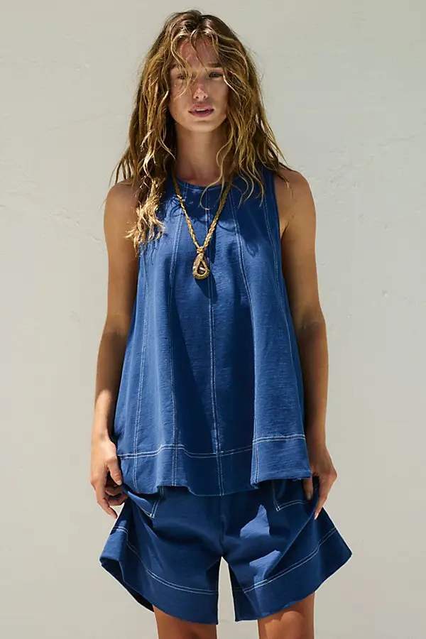 Free People Strada Set - Dark Denim