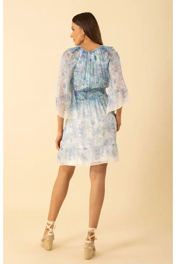 Hale Bob Baylee Chiffon Dress - Blue