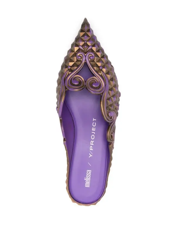 Y/project X Melissa Court Mules - Purple