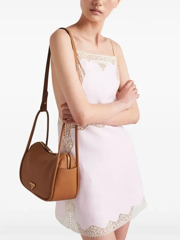 Prada Darling Leather Handbag - Brown