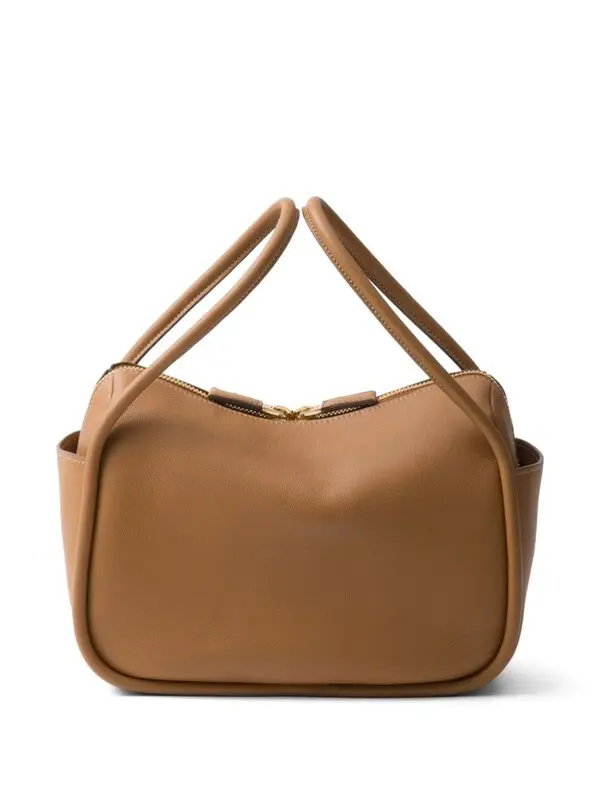 Prada Darling Leather Handbag - Brown