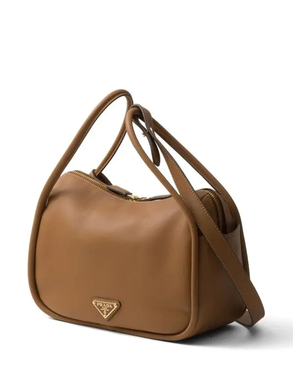 Prada Darling Leather Handbag - Brown