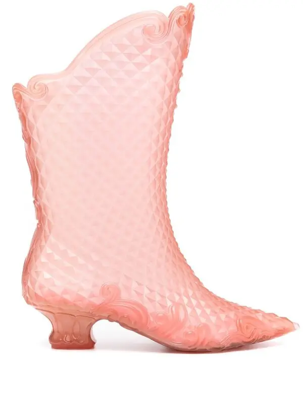 Y/project X Melissa Pointed Court Boot - Pink