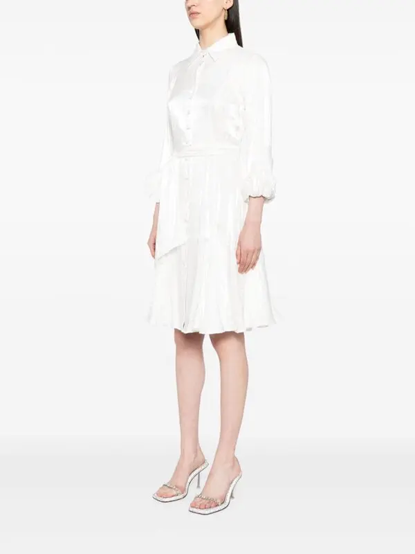 baruni lobelia organza shirt dress Buy BARUNI Carina Satin Shirt Dress - White At 41% Off