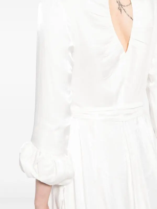 baruni lobelia organza shirt dress Baruni Organza Midi Shirt Dress