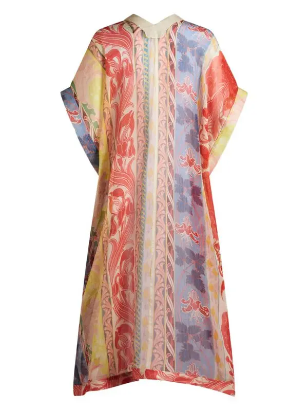 Etro Graphic-print Crepe Kaftan Dress