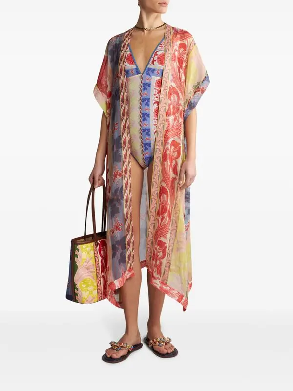 Etro Graphic-print Crepe Kaftan Dress