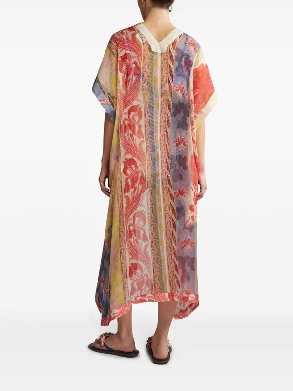 Etro Graphic-print Crepe Kaftan Dress