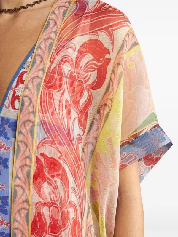 Etro Graphic-print Crepe Kaftan Dress