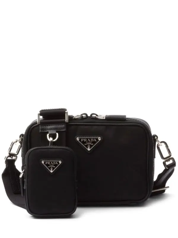 Prada Brique Messenger Bag - Black