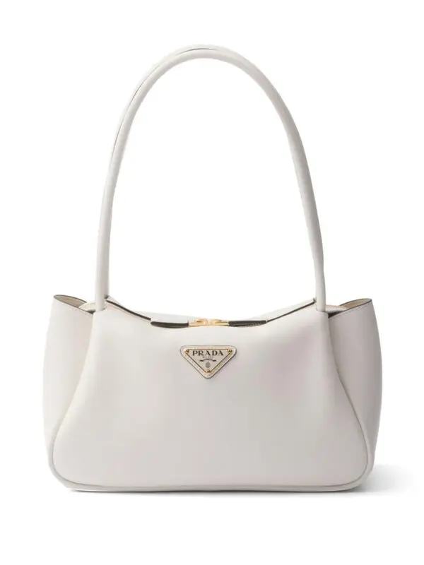Prada Darling Medium Leather Shoulder Bag - White