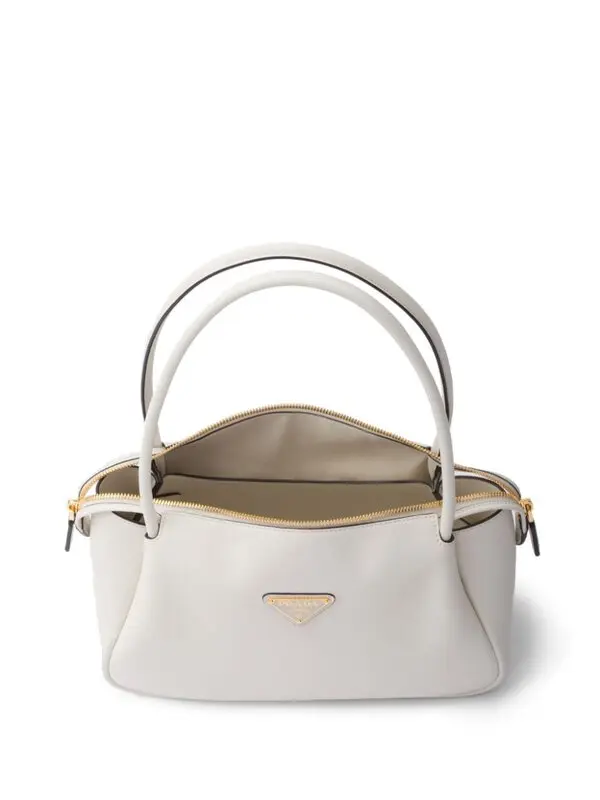 Prada Darling Medium Leather Shoulder Bag - White