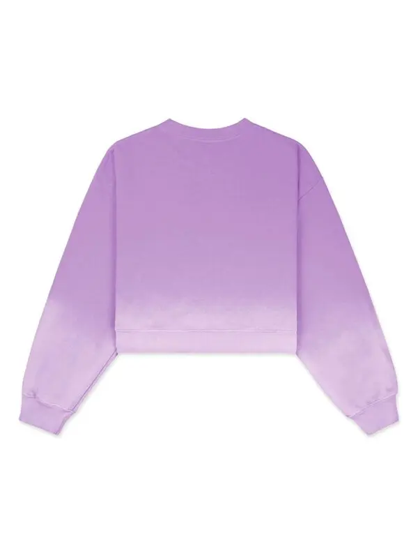 Sporty & Rich Dip Dye Logo-embroidered Sweatshirt