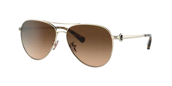 COACH Aviator Sunglasses - Brown Gradient