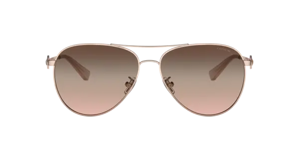 COACH Aviator Sunglasses - Brown Pink Gradient