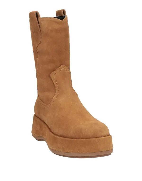PALOMA BARCELO Suede Ankle Boots - Beige