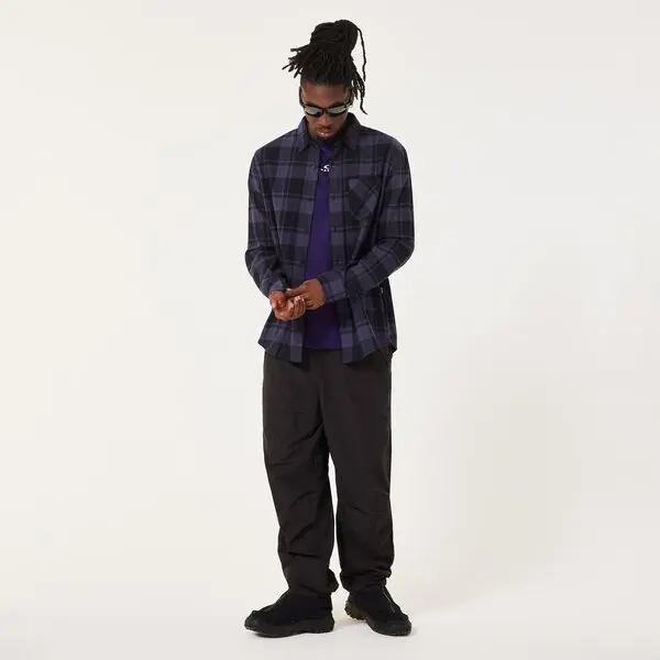 Oakley Podium Plaid Ls Flannel - Black