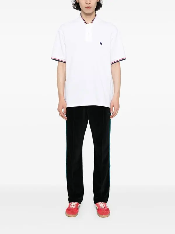 Needles Logo-embroidered Velour Track Pants