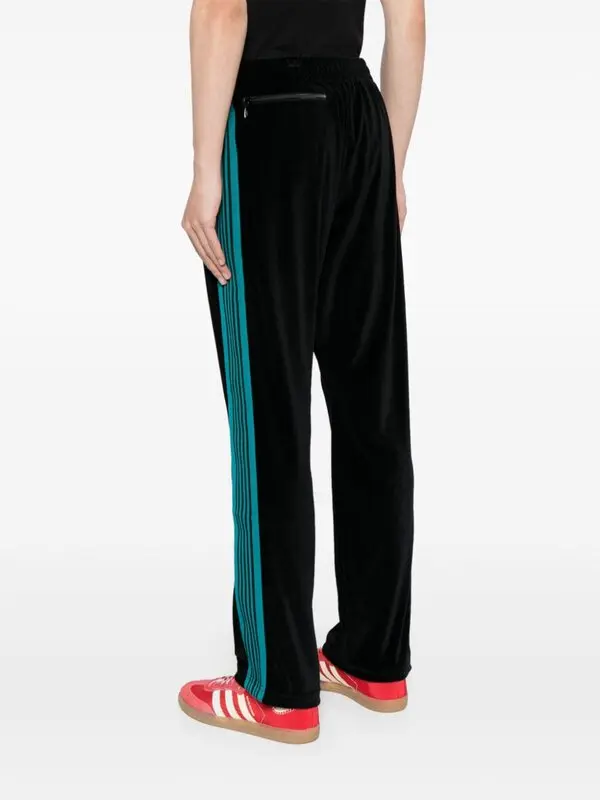 Needles Logo-embroidered Velour Track Pants