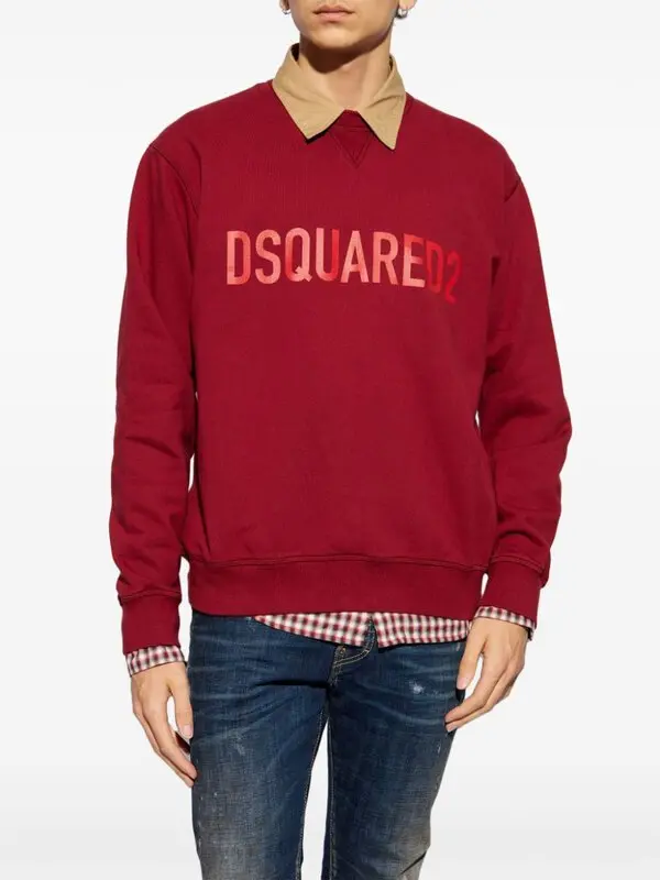 Dsquared2 Logo Print Cotton Sweatshirt