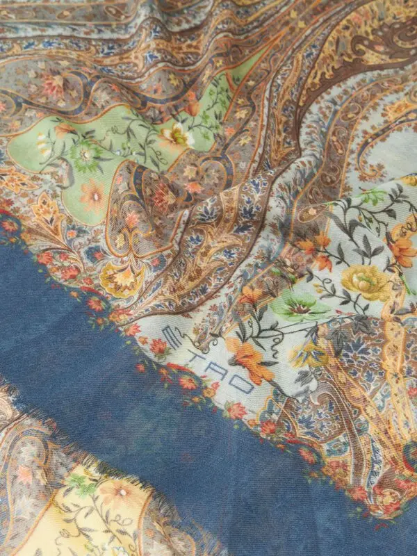 Etro Abstract-print Cashmere Scarf