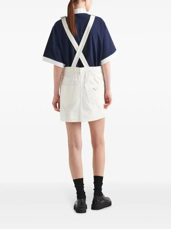 Prada Denim Overall Mini-dress