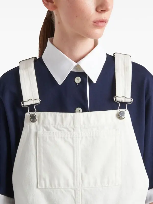 Prada Denim Overall Mini-dress