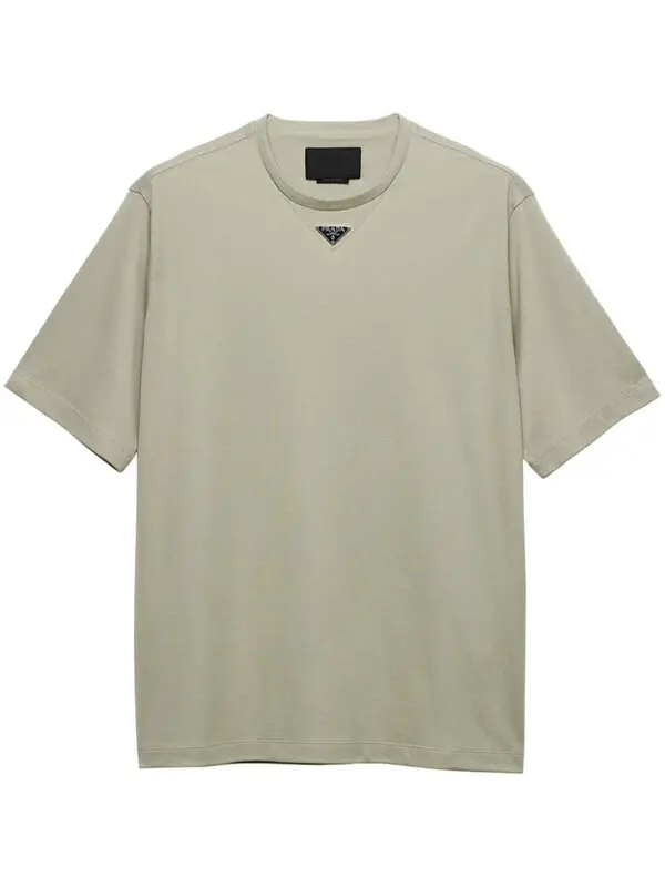 Prada Cotton T-shirt - Neutrals