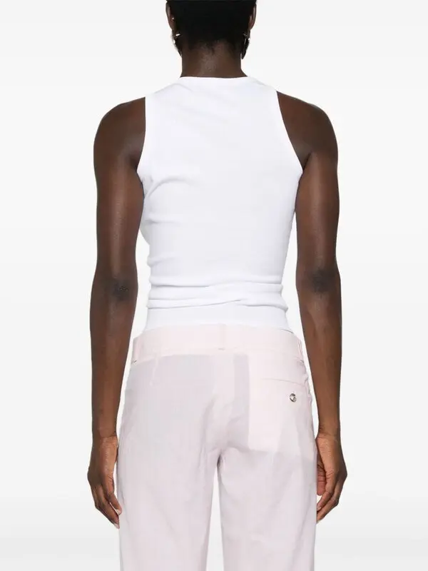 Coperni Emoji Cotton Tank Top - White