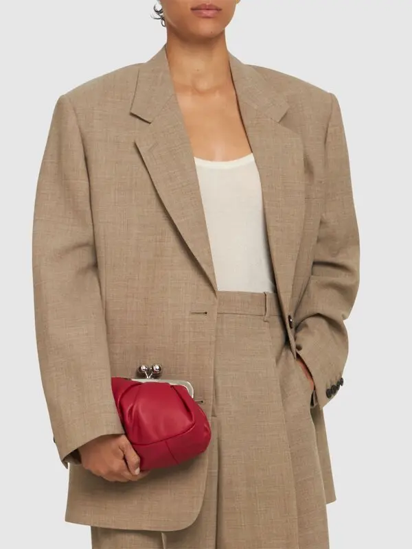 Max Mara Prati Leather Clutch