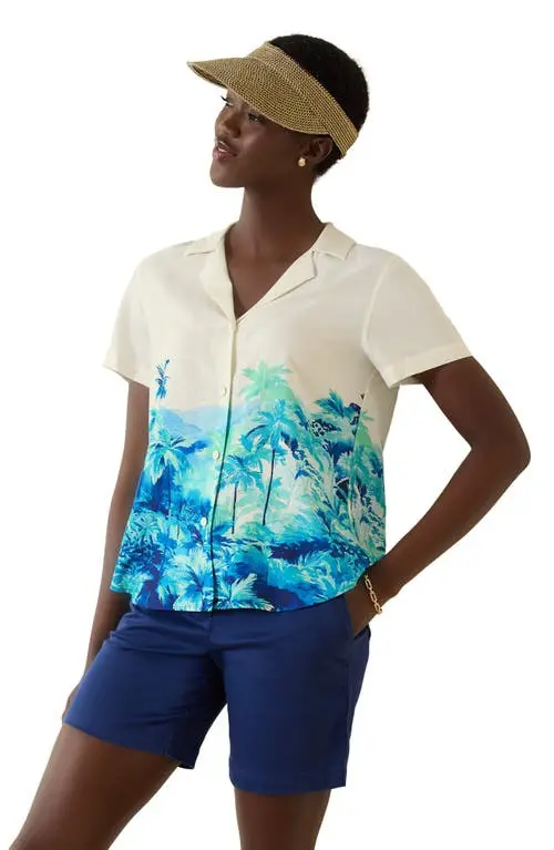 Tommy Bahama Oceanside Views Silk Camp Shirt