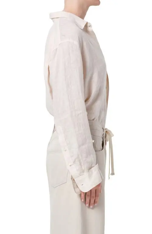 Citizens Of Humanity Kayla Linen Button-up Shirt - Pale Stone