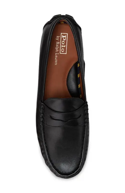 Ralph Lauren Polo Anders Penny Driver Loafer - Black