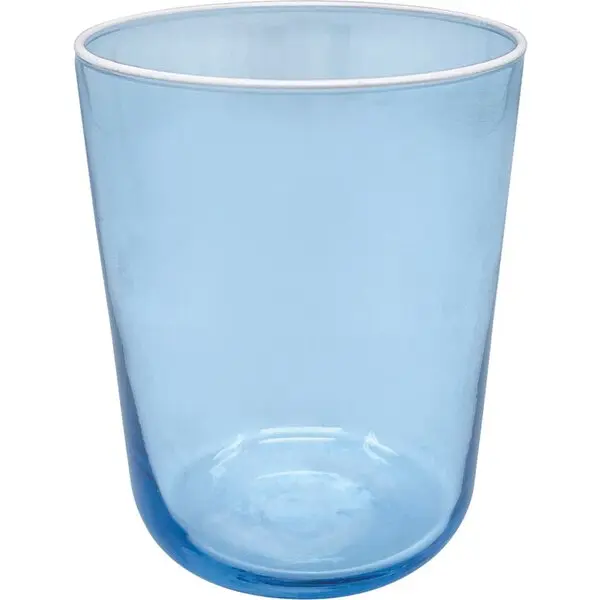 MARIPOSA Fine Line Set Of 4 Double Old Fashioned Glasses - Blue