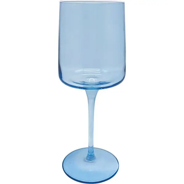 MARIPOSA Fine Line Set Of 4 Wine Glasses - Blue