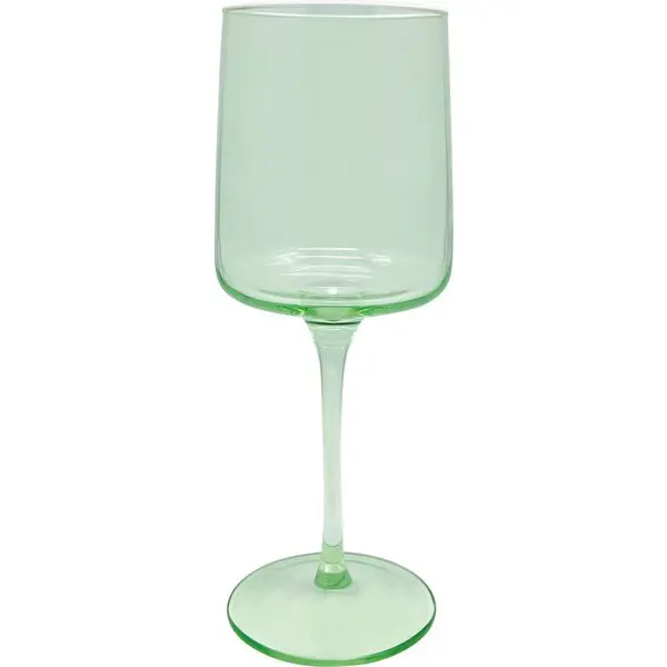MARIPOSA Fine Line Set Of 4 Wine Glasses - Green