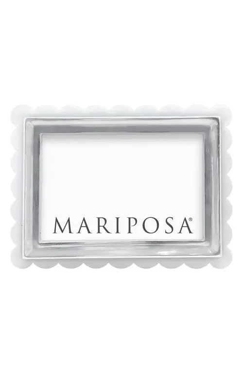 MARIPOSA Acrylic Scallop Picture Frame - White