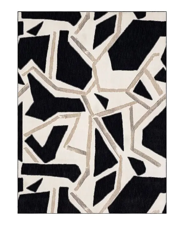 STACY GARCIA Rendition Zagoria Area Rug, 5'3 X 7'10 - Soot
