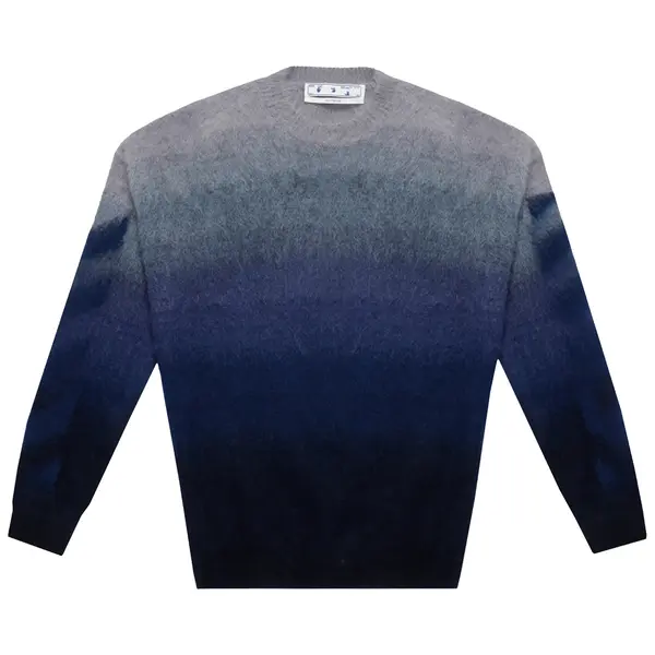 Off-White Diag Brushed Knit Crewneck - Blue
