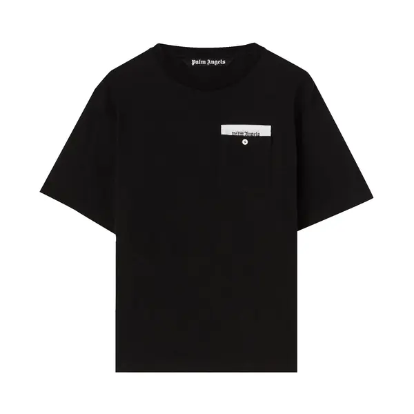 Palm Angels Sartorial Tape Pocket Tee - Black