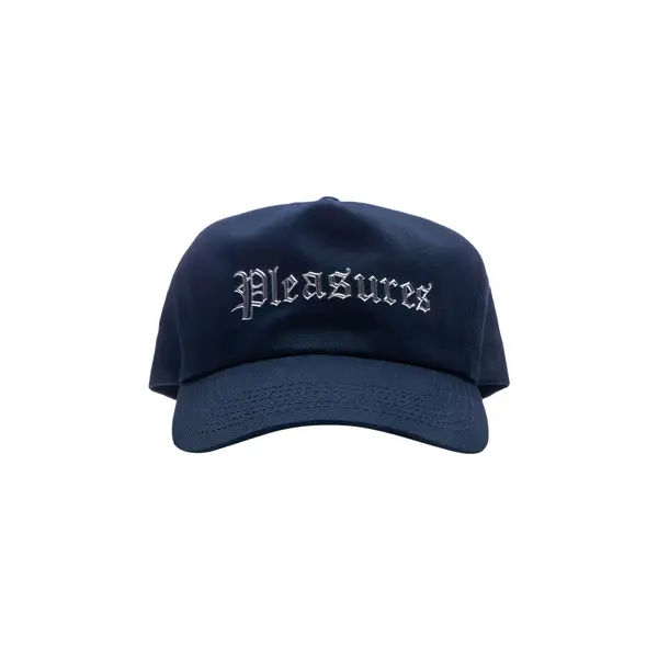 PLEASURES Chrome Snapback - Blue