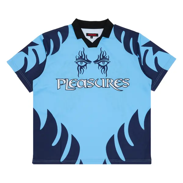 PLEASURES Afterlife Soccer Jersey - Blue