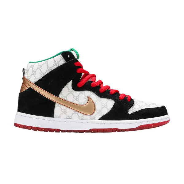 Nike Black Sheep X Dunk High Sb 'paid In Full' Sneakers - White
