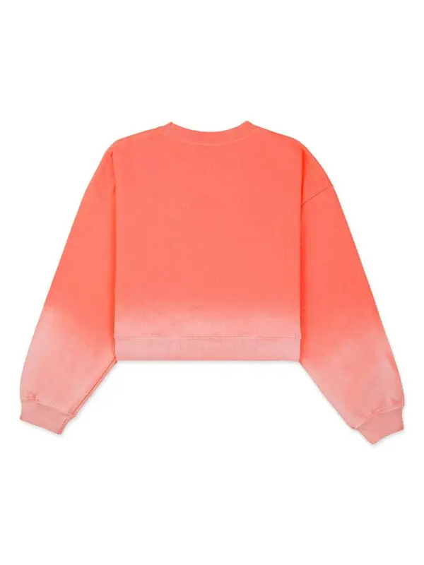 Sporty & Rich Dip Dye Logo-embroidered Sweatshirt