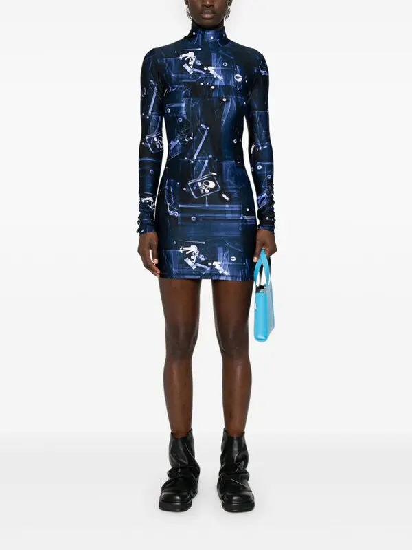 Coperni X-ray Print Mini Dress