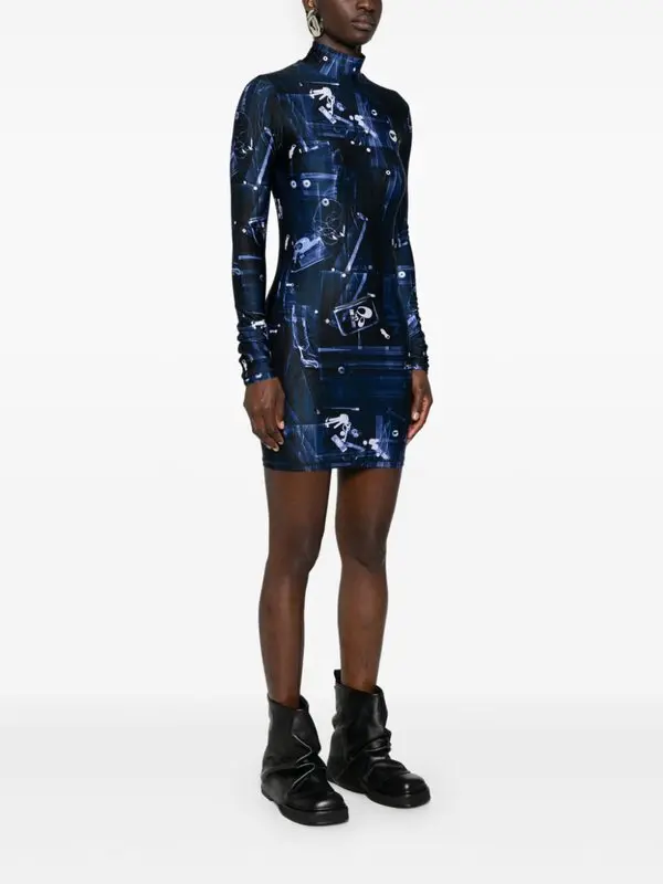 Coperni X-ray Print Mini Dress